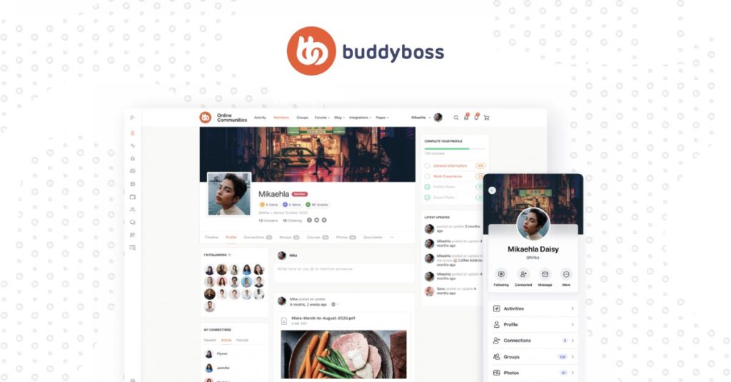 BuddyBoss Theme 2.13.1 Tema multipropósito adaptable para WordPress.